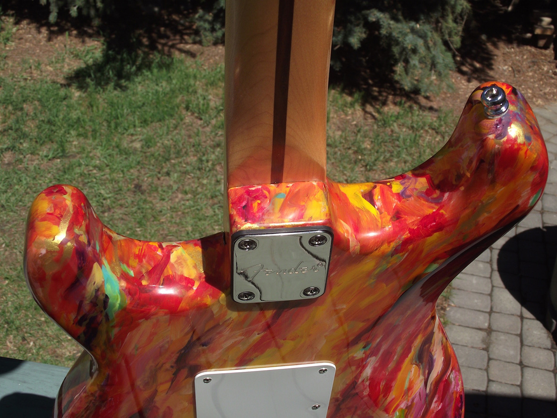 Red Strat Heal and horns | Randall Young Art